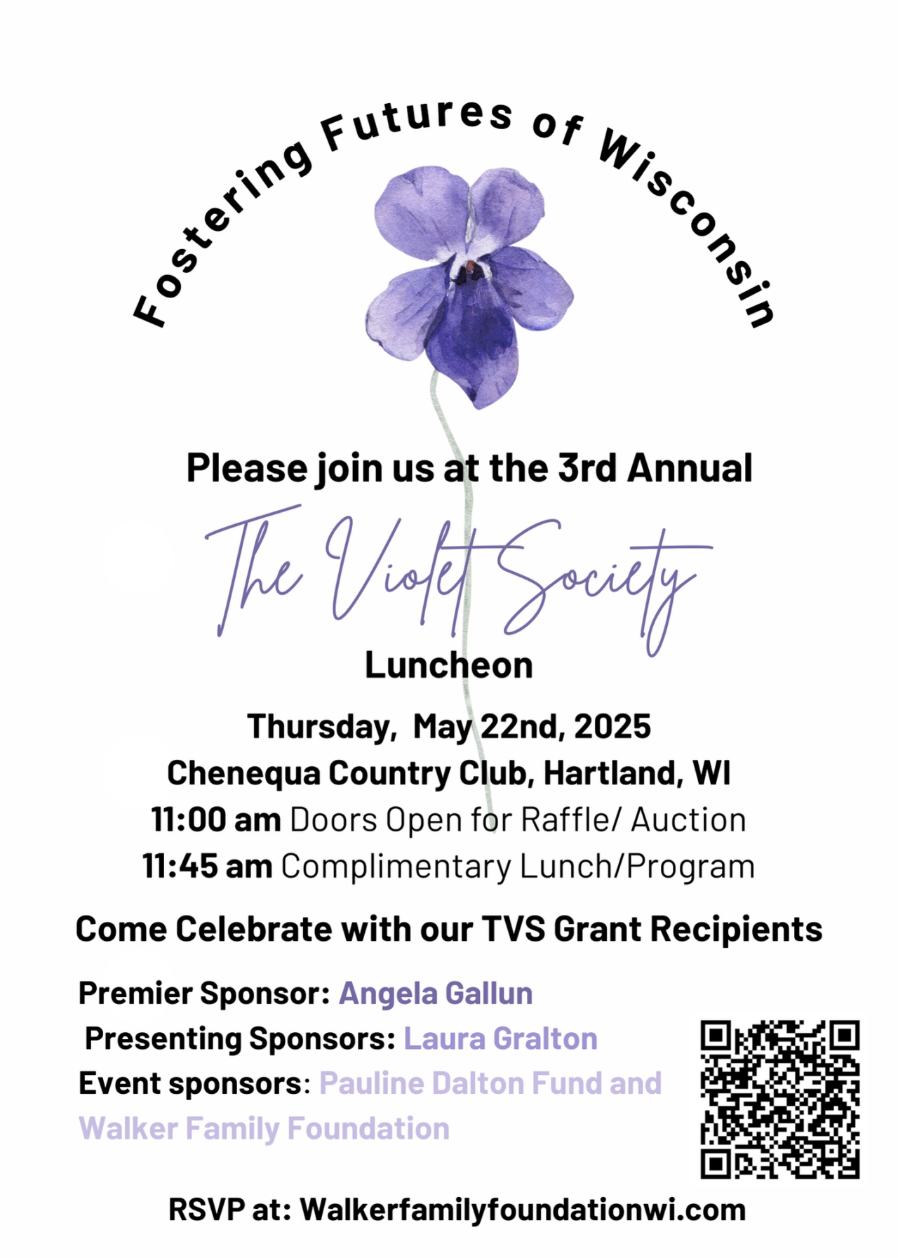 The Violet Society's 3rd Annual Luncheon - Walker Family Foundation Inc